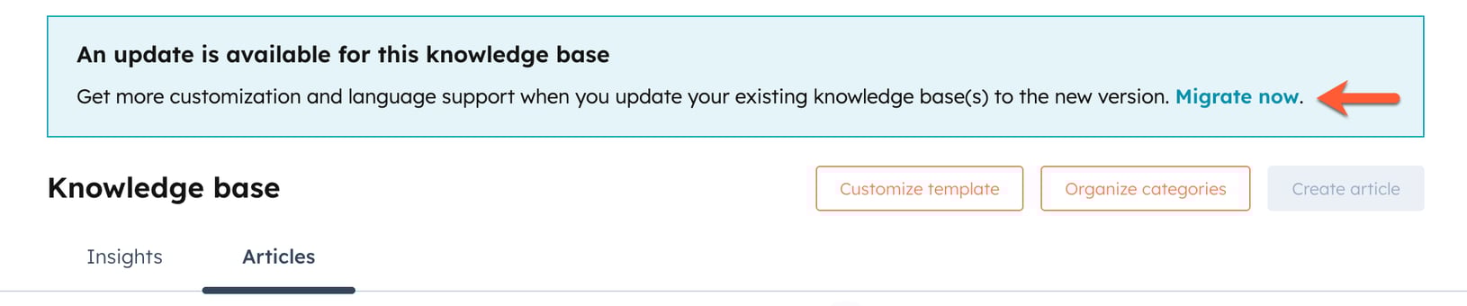 Migrate your knowledge base